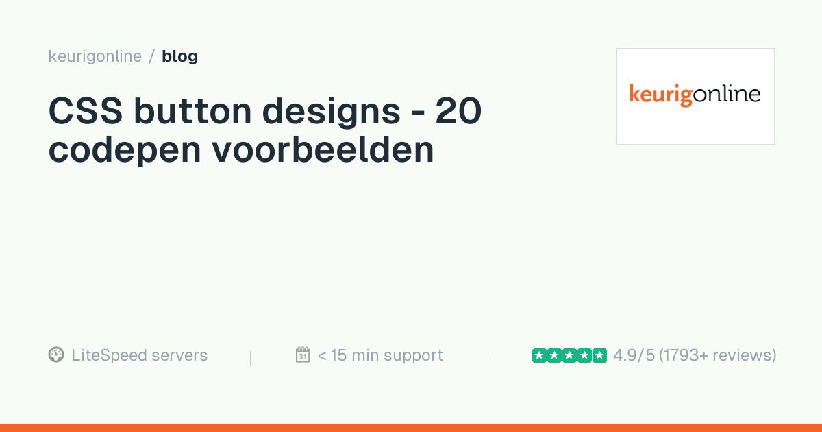 CSS button designs - 20 codepen voorbeelden